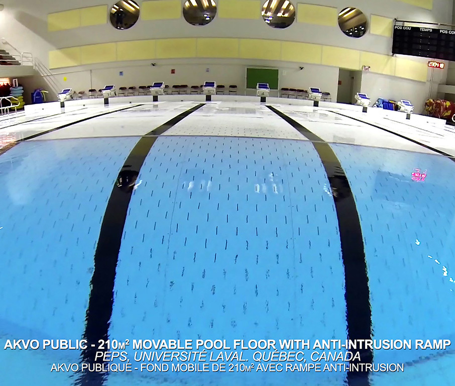 Movable Pool Floor for Public Pool - AKVO Spiralift